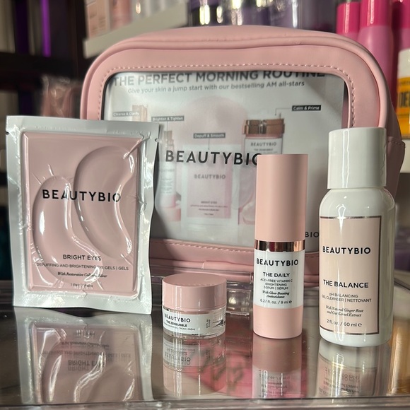 Skincare | Beautybio Skincare Set With Pink Travel Bag 5 Piece Set ...
